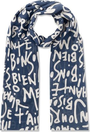 Codello Schal mit franz&ouml;sischen Typo-Prints