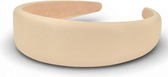 styleBREAKER Haarschmuck Haarreif Kunstleder Optik Breit