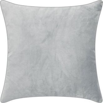 Pad Elegance - Samt Kissen, Zierkissen, Kissenhülle - 40 x 40 cm - Farbe: Hell Grau - ohne Füllung