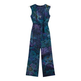 Desigual Jumpsuit Floresazul - - Jumpsuits & Playsuits - Damen - Mehrfarbig - XS