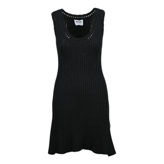 Moschino Strickkleid aus Stretch-Strick - - Dresses - Damen - Schwarzk - S