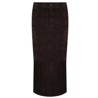 D.exterior Maxirock - - Skirts - Damen - Braun - M