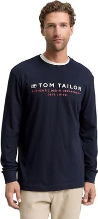 Tom Tailor Tom Tailor T-Shirt &agrave; Manches Longues pour Homme, 10668 - Sky Captain Blue., XL