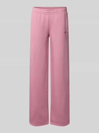 Review Straight Fit Sweatpants aus Baumwoll-Mix mit Label-Detail