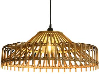 DKD Home Decor Plafonnier Bambou 61X61X31 Naturel Marron