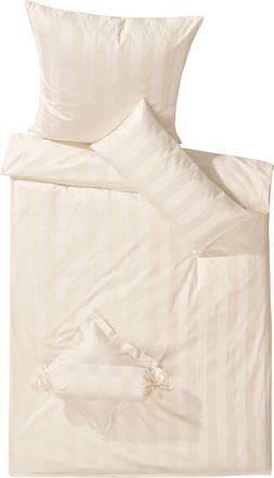 Curt Bauer Damast Bettwäsche Como beige 1 Bettbezug 135 x 200 cm + 1 Kissenbezug 80 x 80 cm