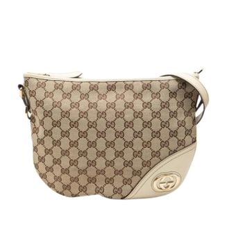 Gucci Sac bandouli&egrave;re en toile Pre-owned - Femme - Pre-owned - Beige - Taille: ONE Size