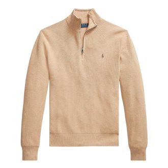 Ralph Lauren Homme, Pulls, Brun, Taille: XL Half Zip Sweater
