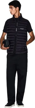A|X Armani Exchange Quilted Down Vest - Black
