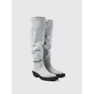 Camperlab Womens Blue Denim And Rubber Ankle Boots