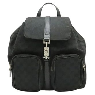 Gucci Pre-owned GG Canvas Rucksack - - Pre-owned - Damen - Schwarzk - ONE SIZE