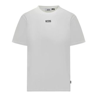 GCDS Eco Logo Regular T-Shirt - - Tops - Herren - Wei&szlig; - S