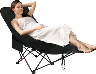 Generic Klappstühle für Erwachsene - Leichter Strandsitz - Stuhl mit hoher Rückenlehne und Fußstütze für Wandern, Camping, Hof, Pool, Terrasse, Picknick