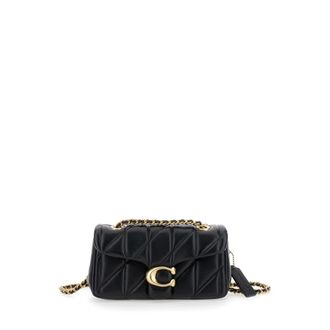 Coach Femme, Sacs, Noir, Taille: ONE Size Sac &agrave; Bandouli&egrave;re Matelass&eacute; Tabby avec Cha&icirc;ne