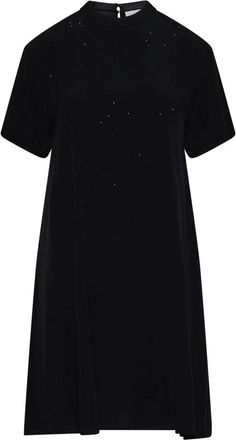 Silvian Heach Femme, Robes, Noir, Taille: 36 FR Robe Courte Minimaliste