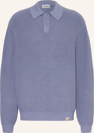 Carhartt Work in Progress Carhartt Wip Strick-Poloshirt Miles blau