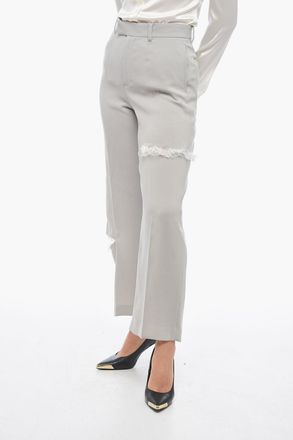Undercover 4-Taschen-Hose mit Cut-outs und Spitzen-Details Undercover
