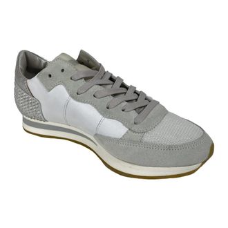Philippe Model Silberne Strass Schuhe mit Diamond Blanc - - Shoes - Damen - Grau - 36 EU