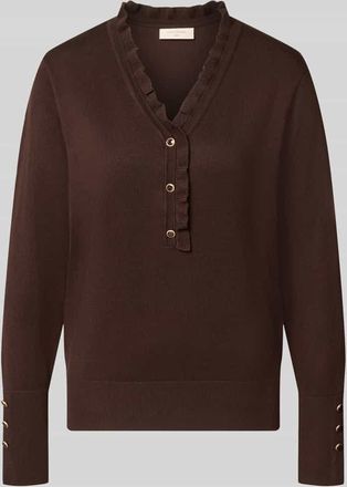 Freequent Relaxed Fit Pullover mit Alpaka-Anteil Modell Dido
