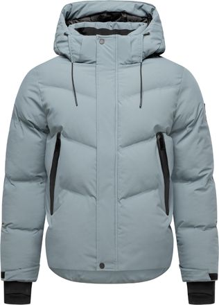 Stone Harbor Herren Winterjacke warme Steppjacke mit (abnehmbarer) Kapuze Livianoo XX Stormy Blue Gr. XL