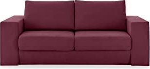 Looks by Wolfgang Joop LOOKS by Wolfgang Joop Looks V-2 Designer Sofa mit Hockern und Regal, 2 Sitzer Couch, Funktionssofa, rot, Sitzbreite 160 cm