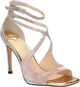 Generic YUJIEBB Sandales d&eacute;t&eacute; &agrave; talons hauts sexy &agrave; bout ouvert avec boucle carr&eacute;e pour femme, Sandales Rose 9 cm, 39.5 EU