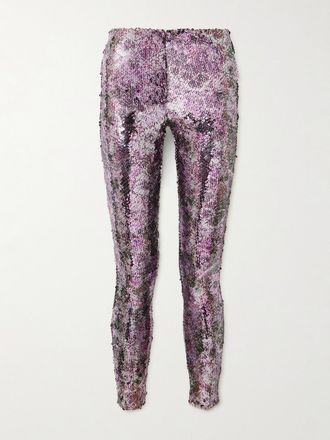 Isabel Marant Legging En Jersey À Sequins Bella - Violet