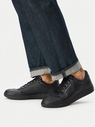 Tommy Hilfiger Sneakers Th Basket Core Leather FM0FM05927 Schwarz