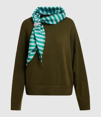 Essentiel Pull Kurtis Vert Bleu