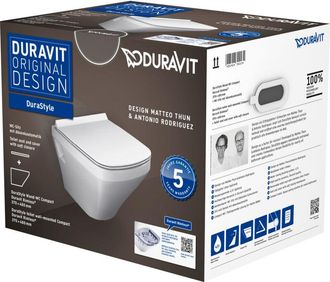 Duravit Duravit - DuraStyle Compact Wand-WC Rimless Set, 45710900A1
