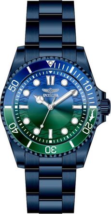 Invicta Pro Diver 50966 Herrenuhr - Quarzwerk - Edelstahl mit gr&uuml;nem Zifferblatt - 43 mm