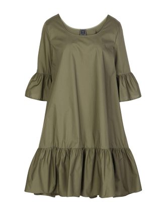 8 by YOOX COTTON RUFFLED SHORT DRESS