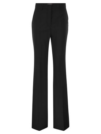 Sportmax Pantalon &eacute;vas&eacute; ajust&eacute; en laine vierge Sportmax Spxhangar