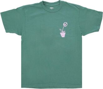 Obey Palm Leaf Herren T-Shirt - - Tops - Herren - Gr&uuml;n - XL
