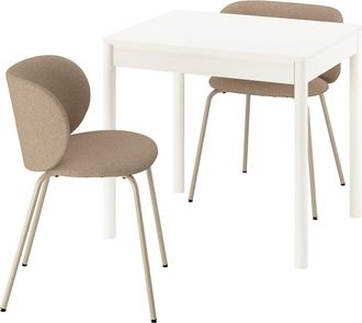 IKEA TONSTAD / KRYLBO Tisch und 2 St&uuml;hle