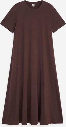 Arket T-Shirt-Maxikleid -Braun