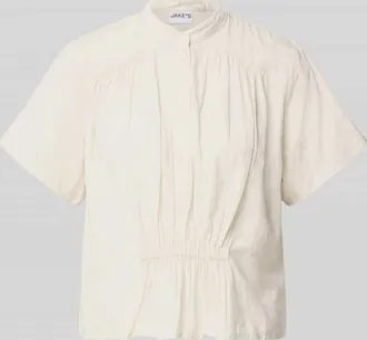 Jake*s Casual Boxy Fit Kurzarmbluse aus reiner Baumwolle