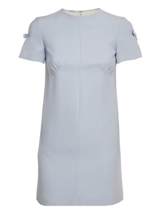 Miu Miu robe courte &agrave; d&eacute;coupes aux manches - Bleu