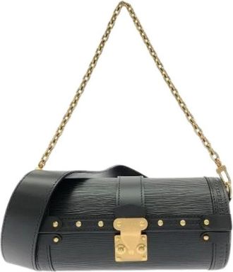 Louis Vuitton Sac bandouli&egrave;re Pre-owned en cuir Epi Papillon Trunk - Femme - Pre-owned - Noir - Taille: ONE Size