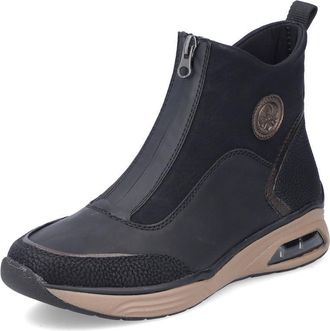 Rieker Damen Klassische Stiefeletten M5656, Frauen Stiefeletten, lose Einlage,halbstiefel,Kurzstiefel,uebergangsschuhe,schwarz (00),37 EU / 4 UK