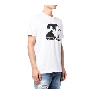 Dsquared2 Stylisches T-Shirt f&uuml;r M&auml;nner - - Tops - Herren - Wei&szlig; - S