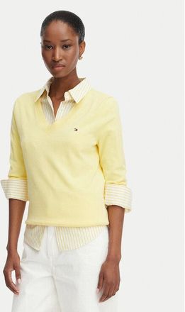 Tommy Hilfiger Pullover WW0WW40098 Hellgelb Regular Fit