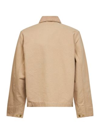 Carhartt Work in Progress Mens Canvas Detroit Jacket Dusty Brown Cotton Bomber