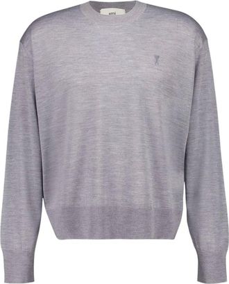 Ami Homme, Pulls, Gris, Taille: XL Ami de Coeur Crewneck Sweater