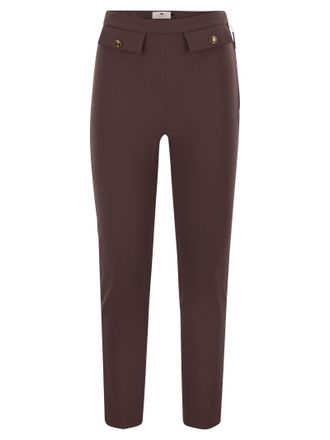 Elisabetta Franchi Double Crepe Trousers