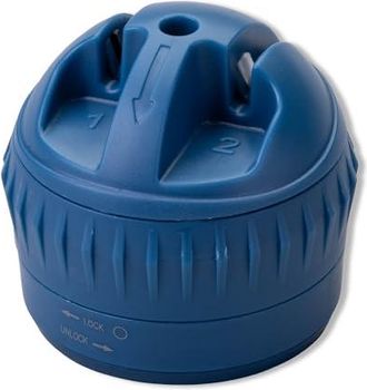 Fackelmann Fackelmann Messersch&auml;rfer - &Oslash; 6,5 cm, mit Saugfu&szlig; f&uuml;r sicheren Stand, handbetrieben, kompaktes Design, F&uuml;r geh&auml;rtete Stahlklingen, Reinigung per Hand