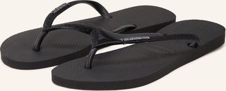Havaianas Zehentrenner Slim Glitter schwarz