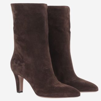 PARIS TEXAS Womens Ankle Boots Elsa Brown Calf Leather (bos Taurus)