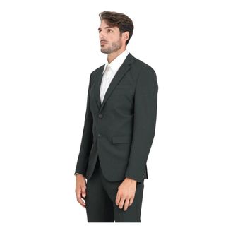 Selected Homme, Vestes, Noir, Taille: 5XL Veste verte à un bouton automne hiver
