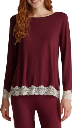 Benetton Damen Maglia G/C M/L 3z123m07x Pullover, rot, Small